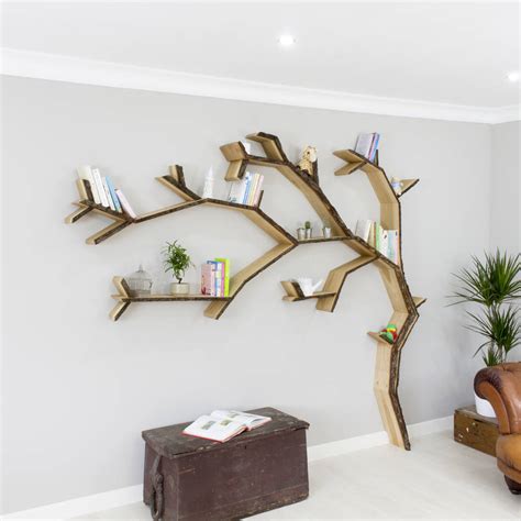 Windswept Oak Tree Bookcase Shelf By Bespoak Interiors