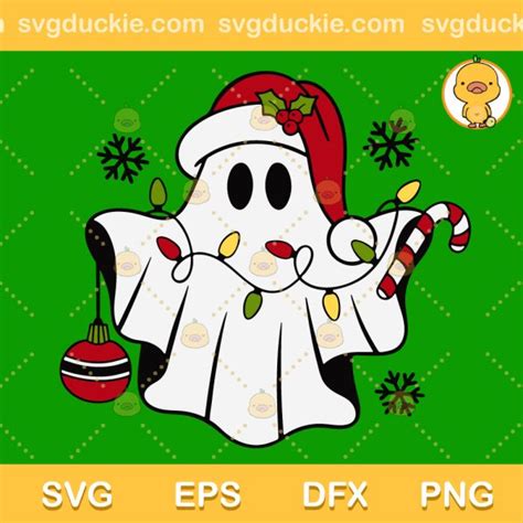 Christmas Ghost Svg Scary Christmas Svg Christmas Spooky