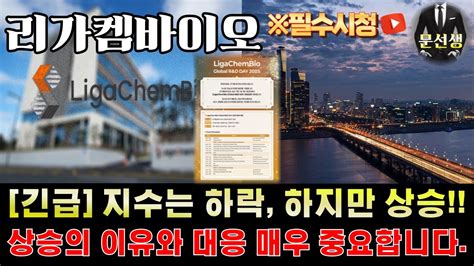 리가켐바이오 주가전망 🌕 매우 중요 다음 주가 반영될 일정 공개 단기적 주가 흐름 미리 보고 대응 하세요 리가켐바이오 문선생 Youtube