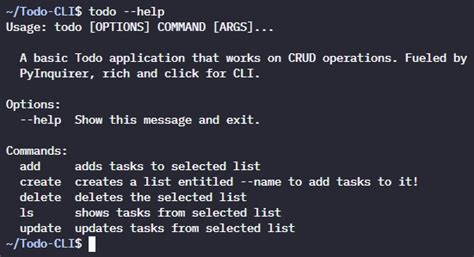 github 777advait todo cli a basic todo application that works on