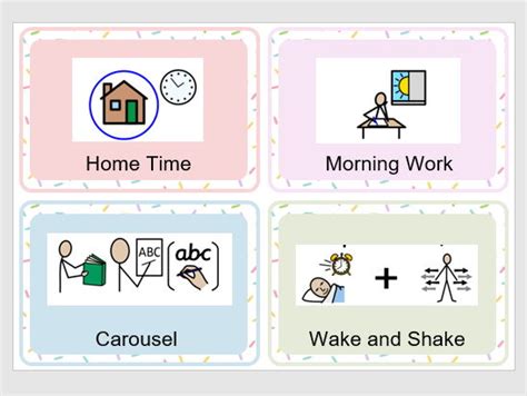 Editable Pastel Visual Timetable Teaching Resources