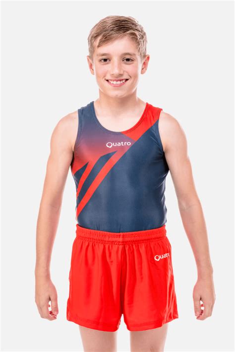 Quatro Gymnastics Peak Navy Mens Leotard — Quatro Gymnastics Uk