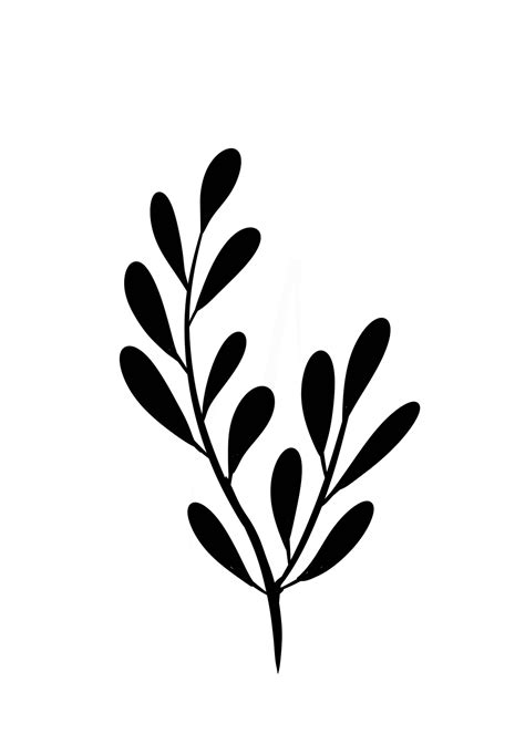 Leaf Line Art 18128697 Png