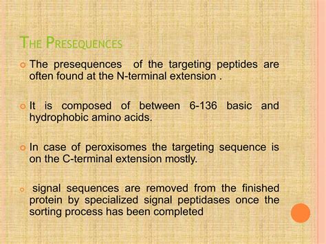 Protein Sorting Pptx Biological Sciences Science