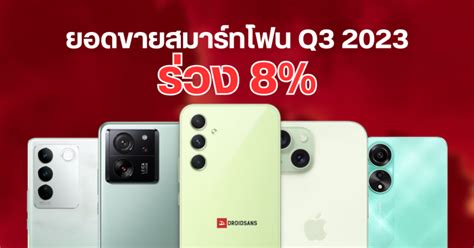 Counterpoint เผยยอดขายสมาร์ทโฟนทั่วโลก ไตรมาส 3 ปี 2023 ลดลงถึง 8 ด้าน