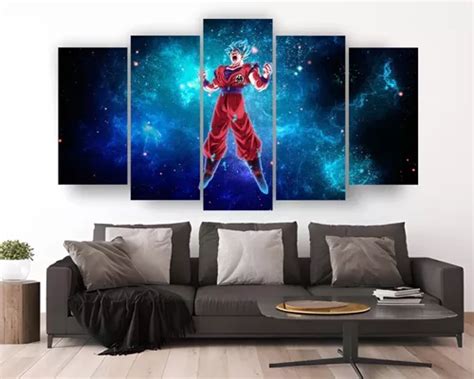 Set De 5 Cuadros Decorativos Dragon Ball Arte Moderno 05 Meses Sin