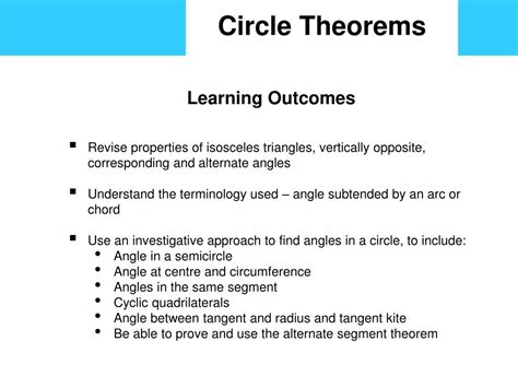 PPT Circle Theorems PowerPoint Presentation Free Download ID 3382753