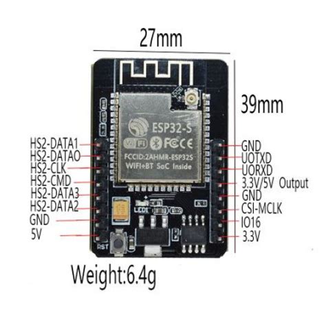 Esp32 Cam Wifi Module Bluetooth 2mp Ov2640 Camera Module Board