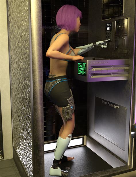 Compact Cyberpunk Apartment Daz 3d