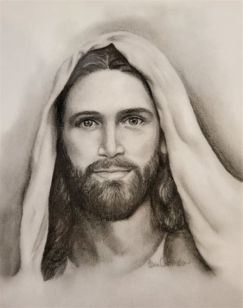 Jesus Christ Drawing In Pencil