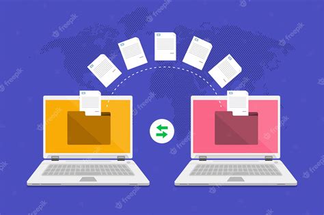premium vector data transfer