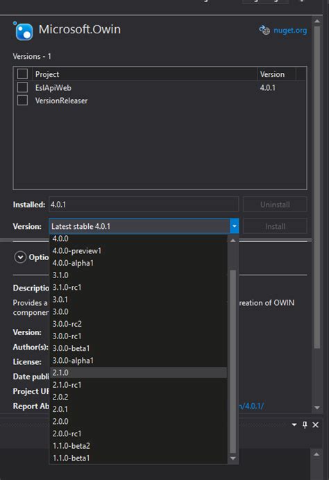 C NuGet Version Coflict With SignalR And Owin Stack Overflow
