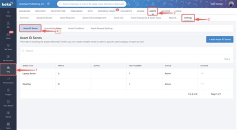 Managing Asset ID Series