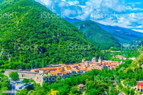 빌 프랑 슈 드 Conflent 마에서 프랑스의 항공 보기 병영에 대한 스톡 사진 및 기타 이미지 병영 프랑스 0명