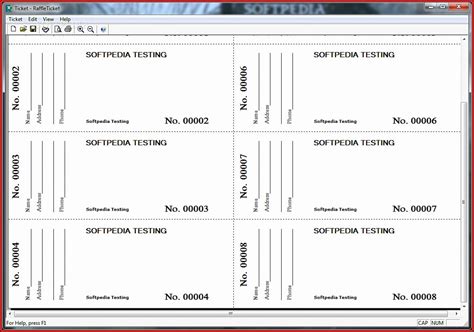 Raffle Ticket Template Excel Free Template Resume Examples