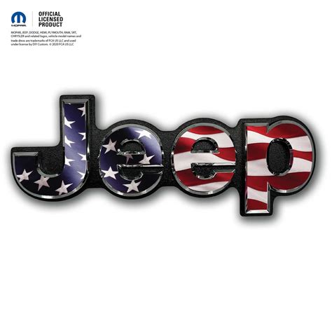 Jeep Emblem Overlay Decals American Flag Etsy