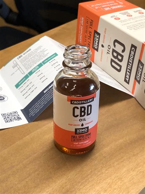 Cbdistillery 1000mg Of Cbd Cbd Oil Full Spectrum 1oz Cbdmarket