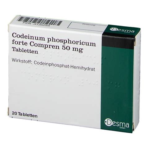 Codeinum Phosphoricum Forte Compren 50 Mg 20 St Mit Dem E Rezept Kaufen Shop Apotheke