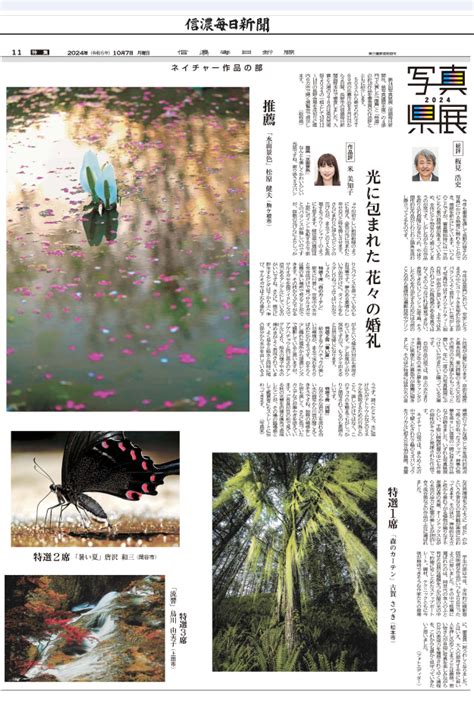 240903 長野県写真県展入賞・入選作品と推薦＆特選の作品評 田舎のあれこれ