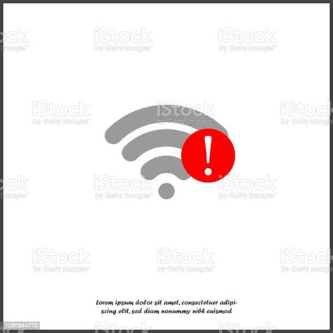 투명 한 배경에 더 Wifi 벡터 아이콘입니다 Wi Fi 로고 그림입니다 고립 된 백색에 인터넷의 부족입니다 무례함에 대한 스톡