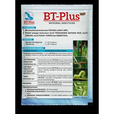 Jual Bio Insektisida BT PLUS Shopee Indonesia