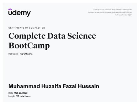 M Huzaifa Fazal Hussain On Linkedin Udemy Skillbuilding