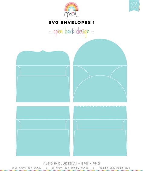 Miss Tiina Envelopes Collection Envelopes 1 Svg