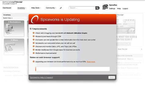 Spiceworks Server Busy Server Update When First Starting Spiceworks