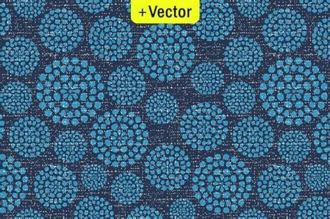Blue Dots Circle Upholstery Pattern Graphic By Dana Du Design