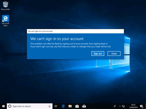 we can t sign into your account error in windows 10 error [fixed]