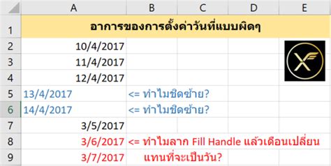 การตั้งค่าให้ Excel รู้จักวันที่ในรูปแบบที่ต้องการ เช่น วัน เดือน ปี ไม่ใช่ เดือน วัน ปี Thep