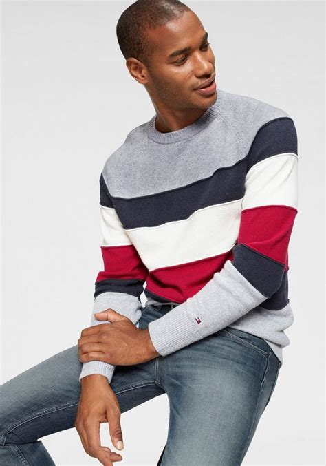 Tommy Hilfiger Pullover Colorblock Stripe Cneck Sweater Online Kaufen