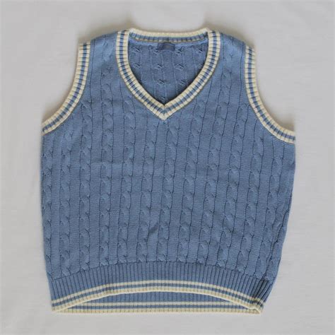 Fitted Color Block Sweater Vest Brand John Depop