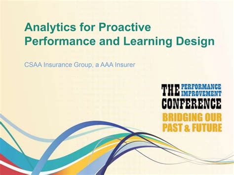 Analytics For Proactive Performance And Learning Design Ppt