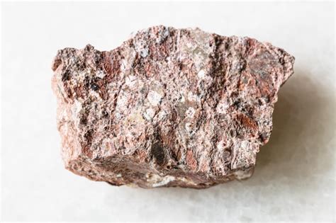 Roca áspera De Riolita En Mármol Blanco Foto Premium