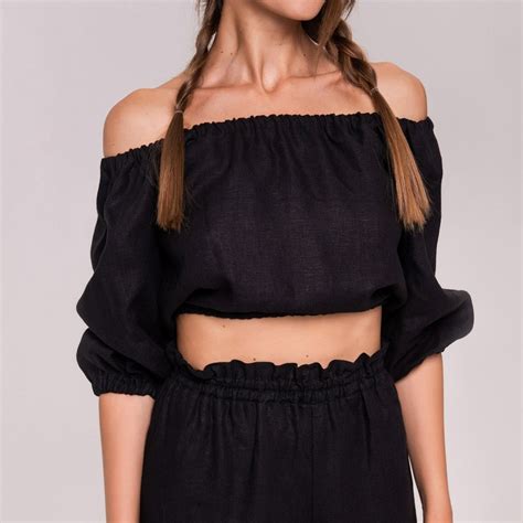 Linen Women Two Piece Set Etsy