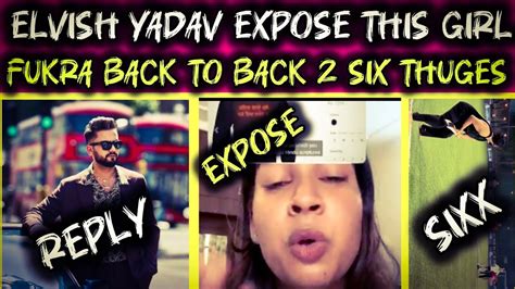 Elvish Yadav Expose Fukra Insan Back To Two Six Thuges Youtube