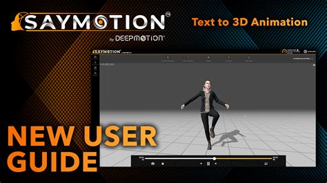 deepmotion ai driven 3d animation video and text to 3d motion