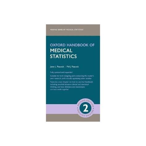 Oxford Handbook Of Medical Statistics 2nd Revised Edition
