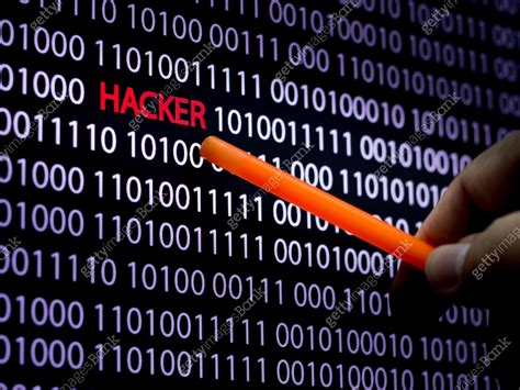 Computer Screen Shot With Binary Code And Hacker Text Great Concept For Technology Computer And