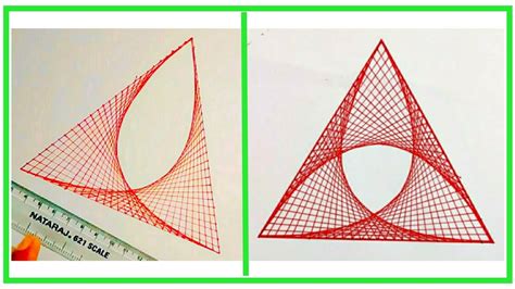 how to draw easy geometric drawing symmetric design string pattern