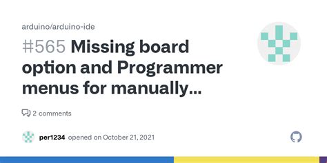 Missing Board Option And Programmer Menus For Manually Installed