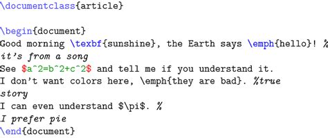 Listings Manual Highlight Of Tex Code In A Verbatim Environment Tex