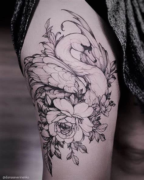 Diana Severinenko On Instagram Thank You Julie ” Swan Tattoo Black