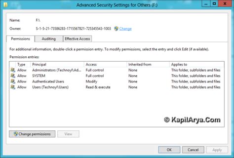 How To Take Ownership For File Folder Drive Registry Key In