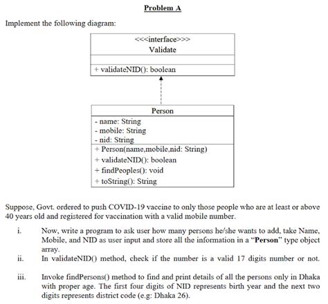 solved problem a implement the following diagram