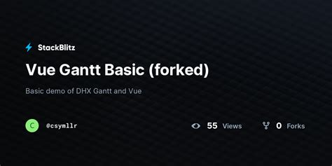 vue gantt basic forked stackblitz