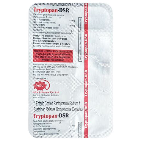 Buy Tryptopan Dsr Capsule 10 S Online At Upto 25 Off Netmeds