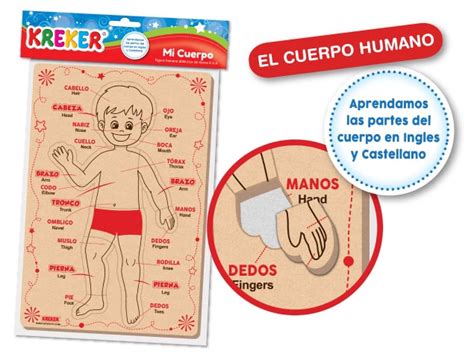 ENCASTRE DE GOMA EVA EL CUERPO HUMANO KREKER 22 X 33 CMS