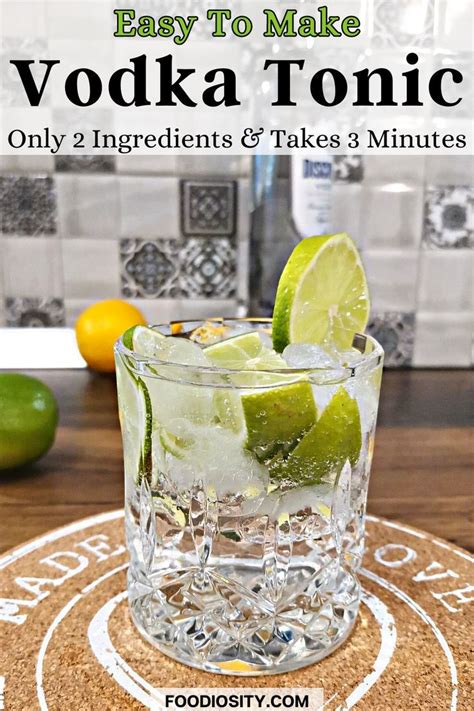 Vodka And Tonic An Easy To Make Vodka Drink Vodka Tonic Cocktail